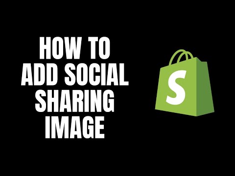 How To Add Social Sharing Image Shopify Tutorials - YouTube