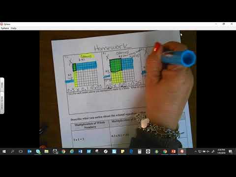 Multiplying Decimals using Arrays - YouTube