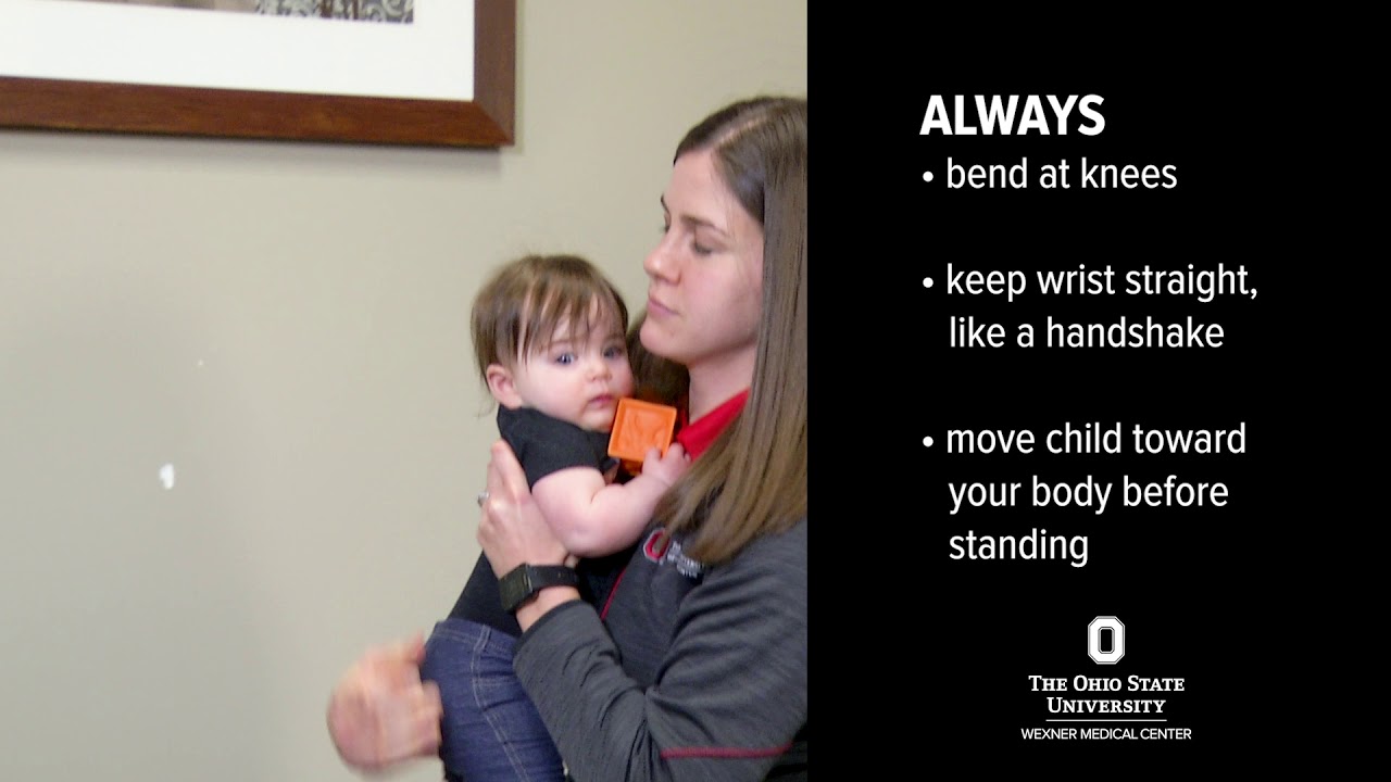 How to lift a child from the floor | Ohio State Medical Center - YouTube