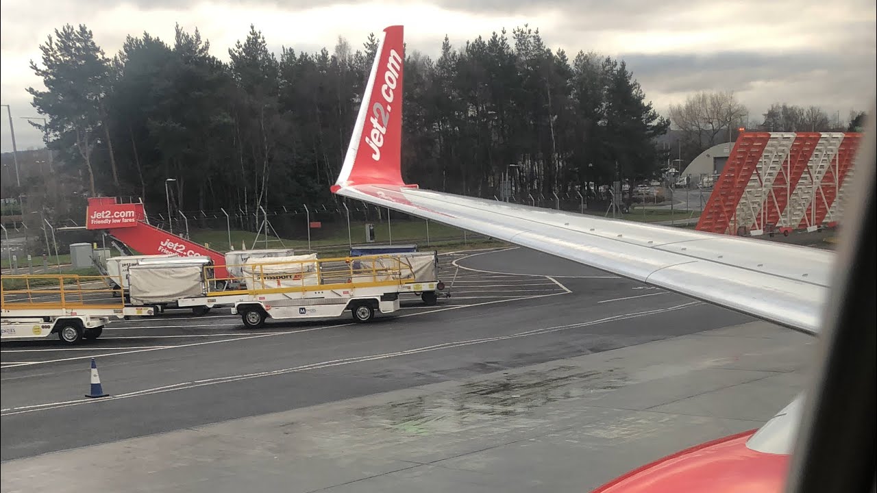 Taxi And Takeoff From Prague Vaclav Havel Airport Jet2.com G-JZHB - YouTube