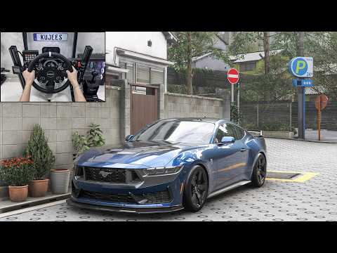 1000 HP Ford Mustang Dark Horse - Forza Horizon 6 | Steering Wheel Gameplay
