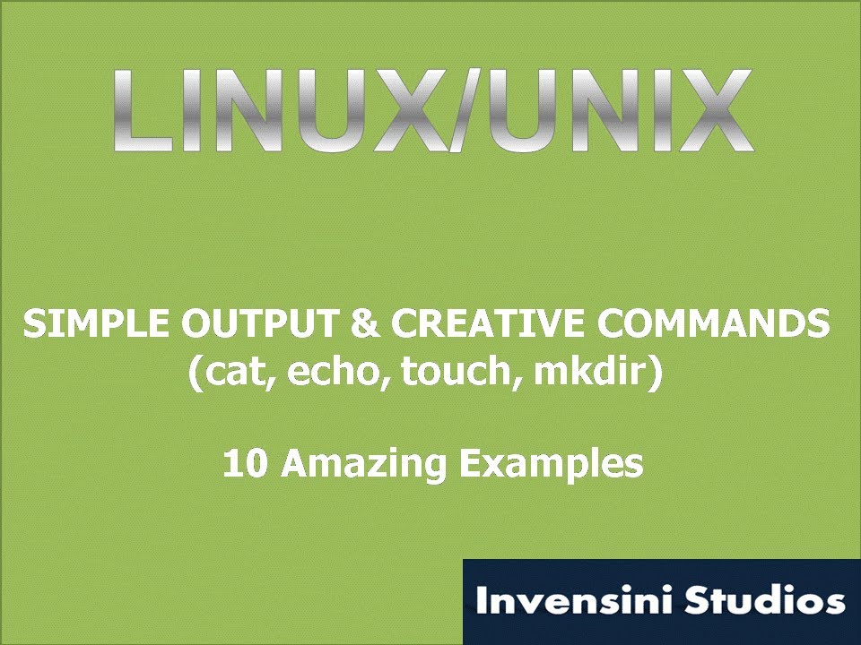 Linux Basic Output and Creative Commands - YouTube