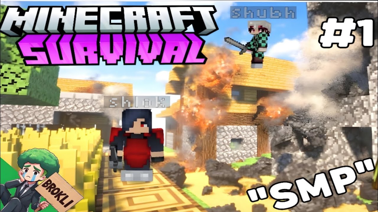 "Epic Minecraft SMP Adventure: Destroying Villages and Forging ...