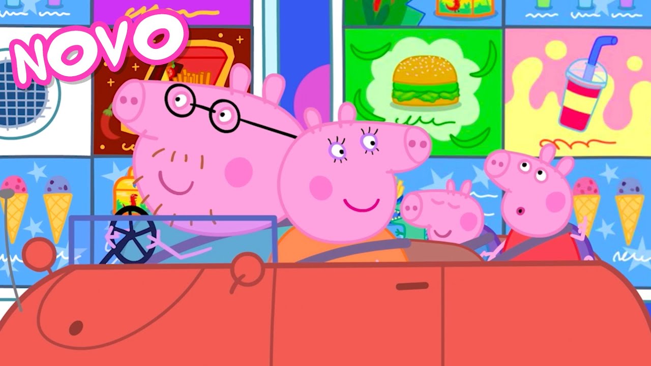Peppa Pig Português Brasil | Drive Thru | NOVO Contos da Peppa Pig ...