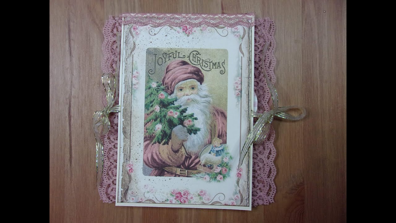 Santa Flip Christmas Card Flip Through - YouTube