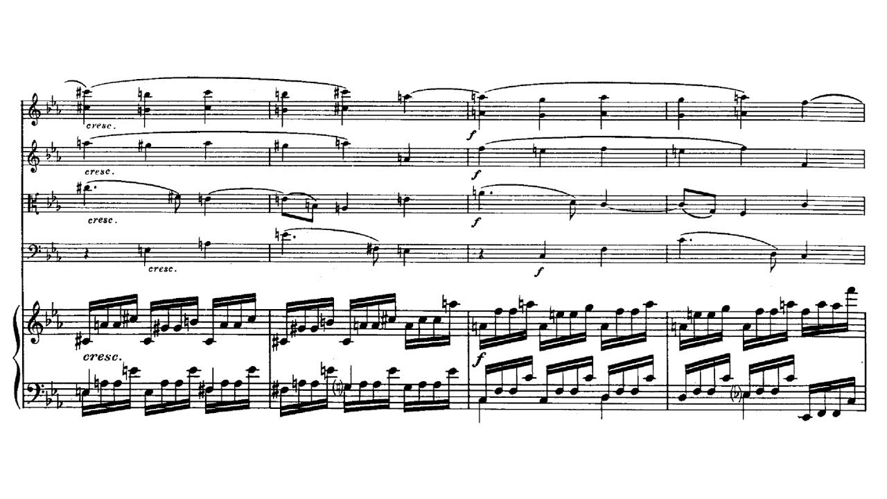 Fauré - Piano Quintet No.2 in C minor, Op.115 (score) - YouTube