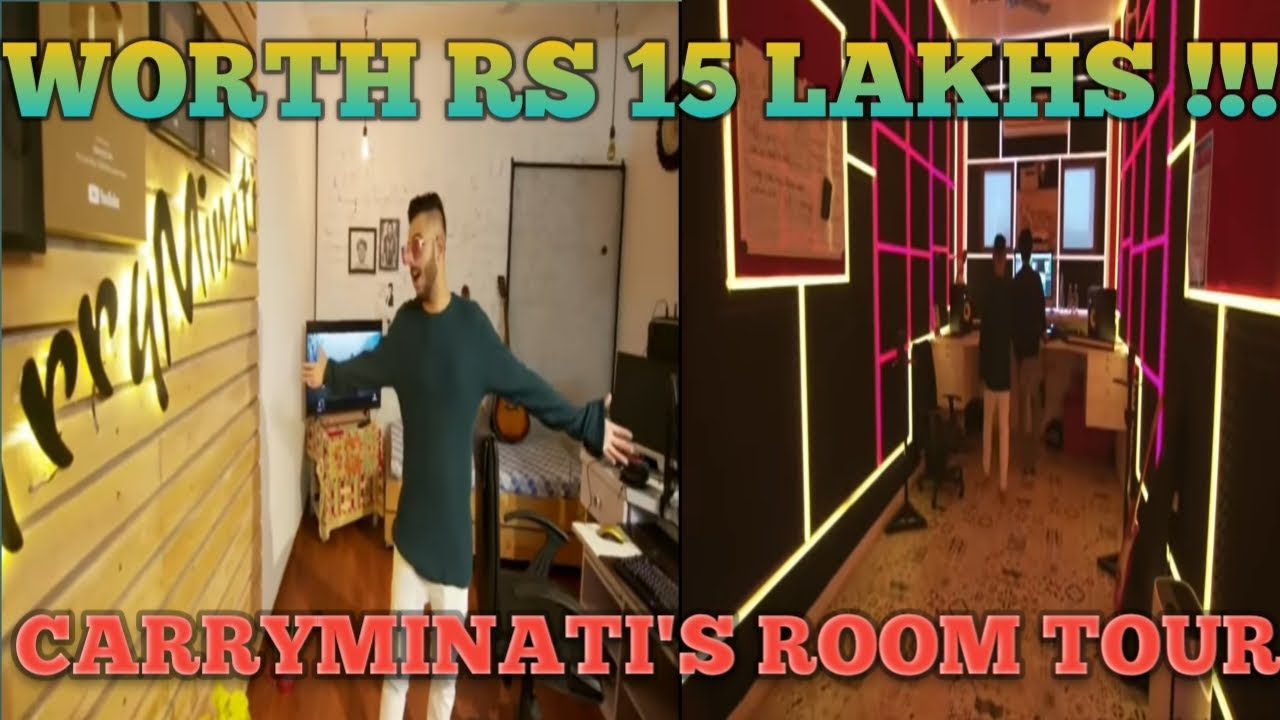CARRYMINATI HOUSE TOUR | YALGAAR CARRYMINATI | MOST EXPENSIVE SETUP ...