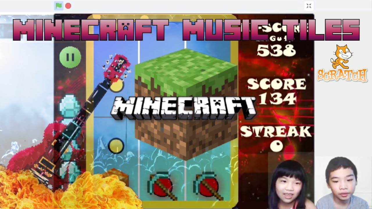 Secrets of Coding in SCRATCH: Create *MINECRAFT MUSIC TILES* GAME ...