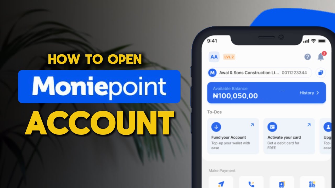 How to Open Moniepoint Account (Registration and Verification) - YouTube