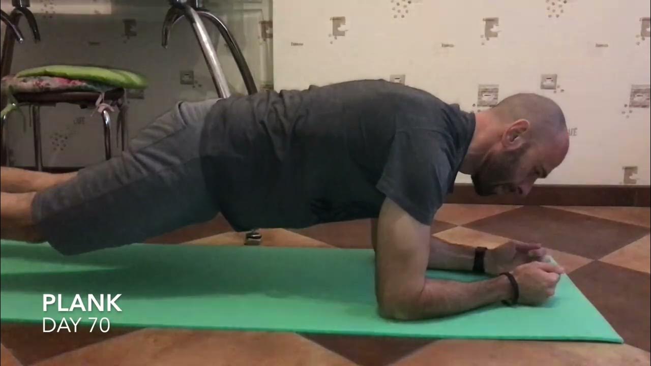Plank (Day 70) | Plank At Home | Plank Challenge, Plank For Beginner ...