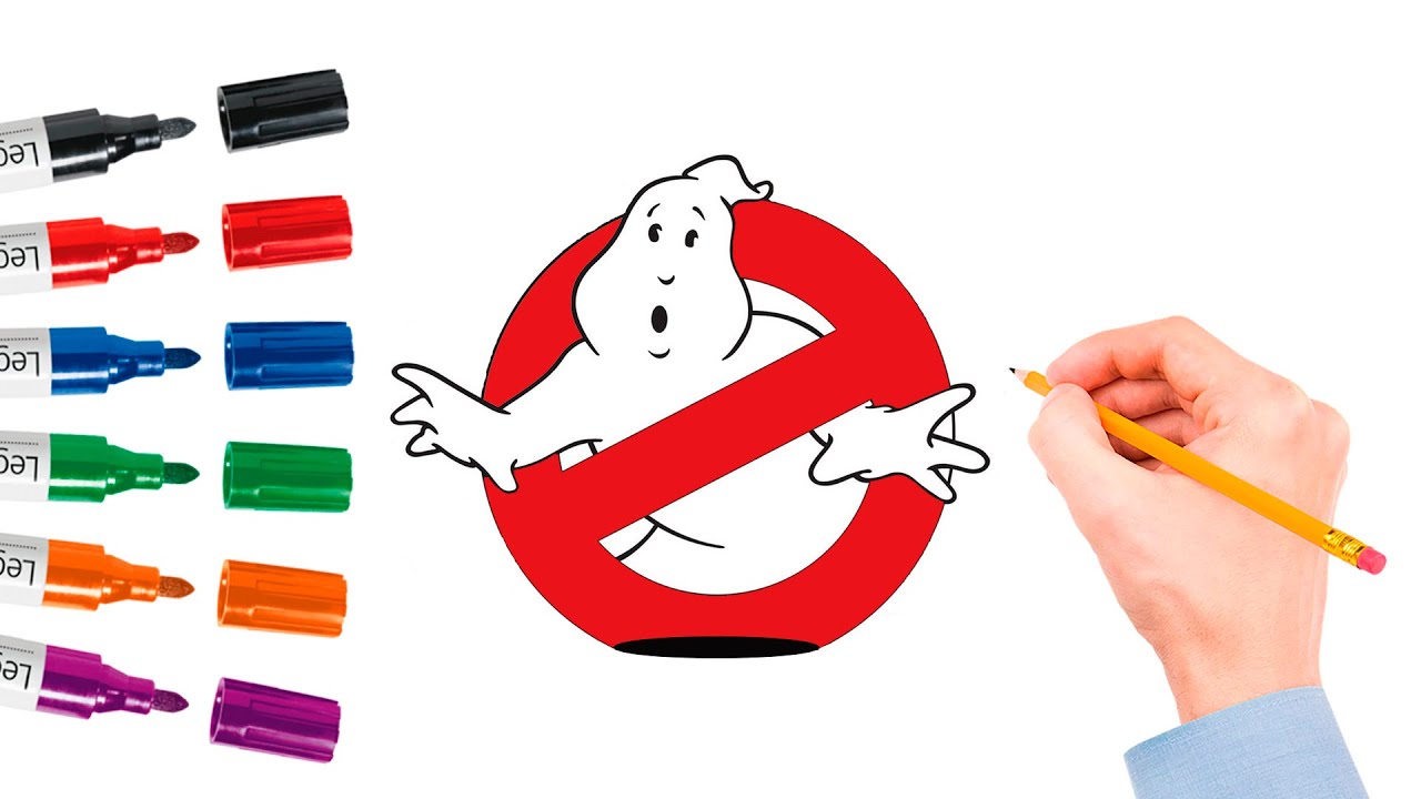 Easy drawing. How to draw a ghostbusters. - YouTube