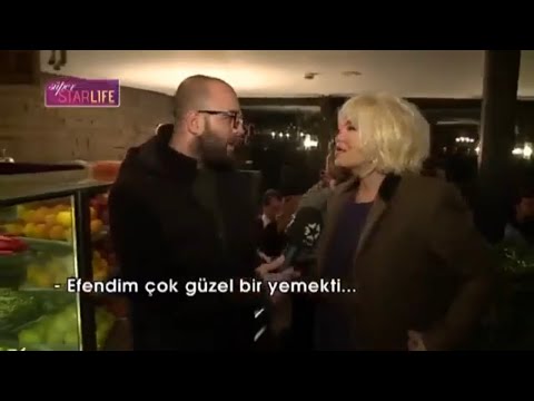 AJDA PEKKAN KEBAPÇIDA TAVANA ÇİĞKÖFTE FIRLATIYOR