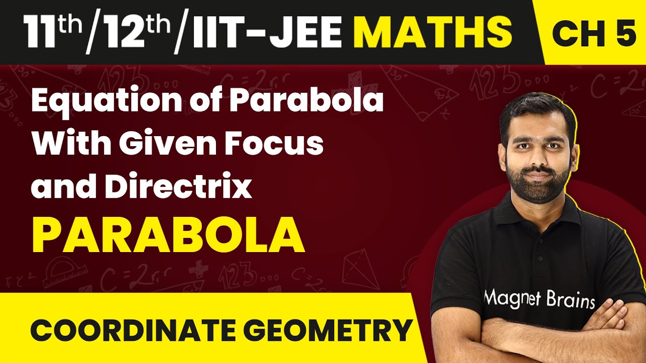 Equation of Parabola With Given Focus and Directrix - Parabola | Maths ...