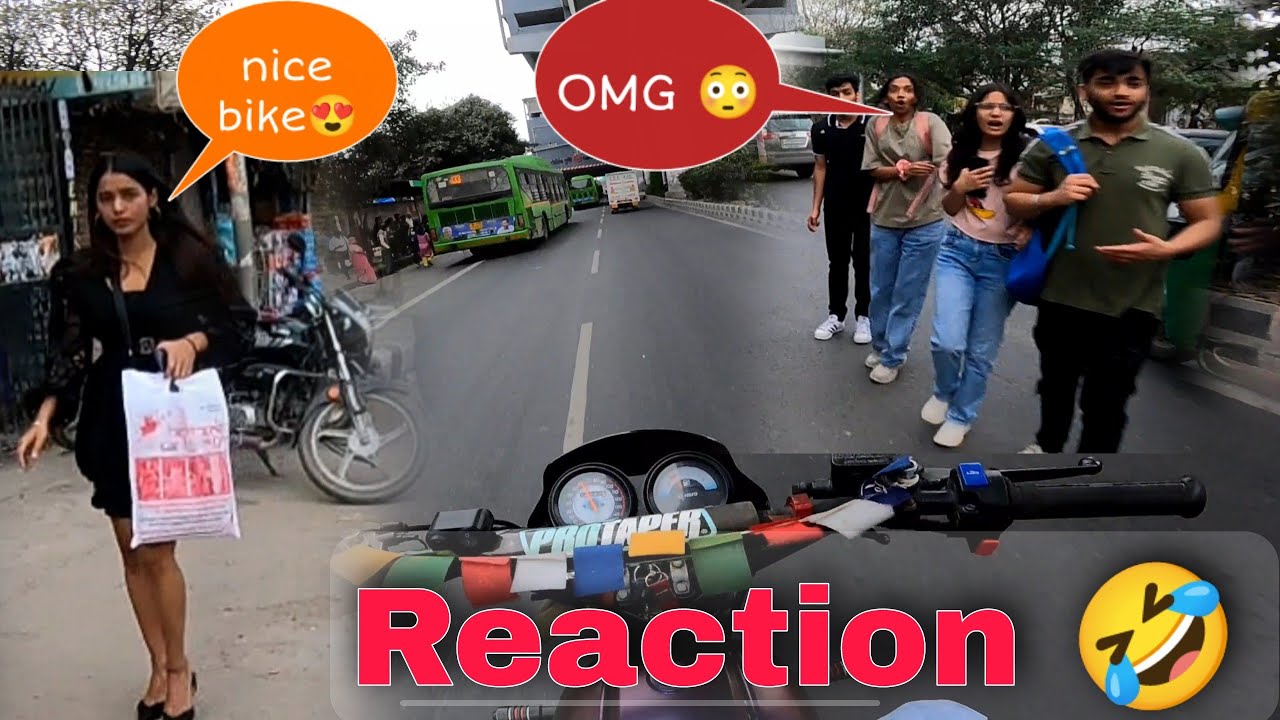 Modified Splendor Se Liye Tagde Reaction 🔥 On Road Wheelie On Splendor 😳 Girl Reaction 😘 Youtube