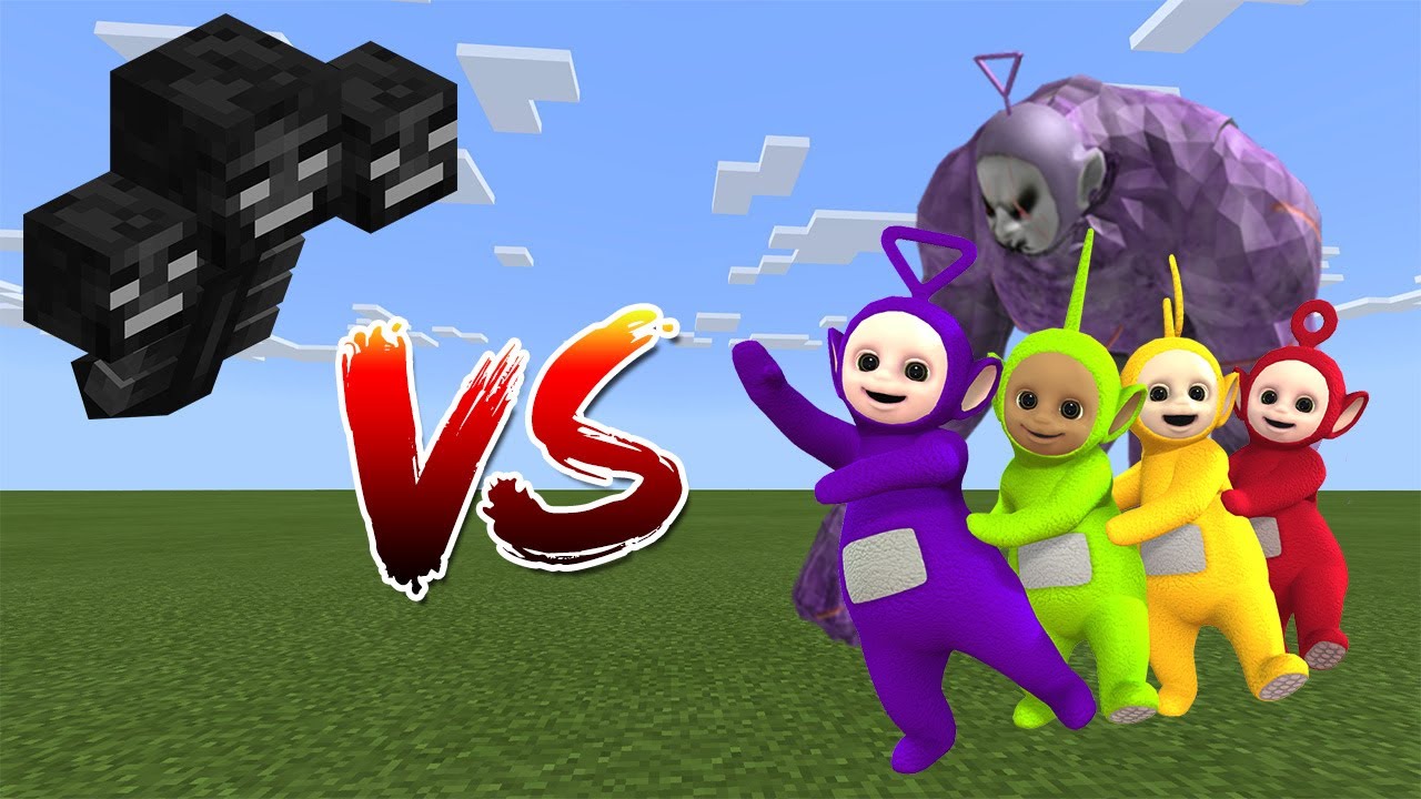 Wither vs Teletubbies ( Slendytubbies ) - Minecraft - YouTube