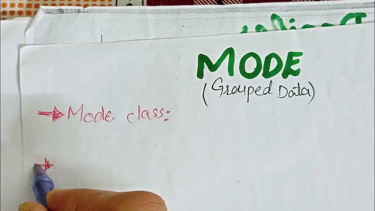 How to calculate Mode (for Grouped Data) - YouTube