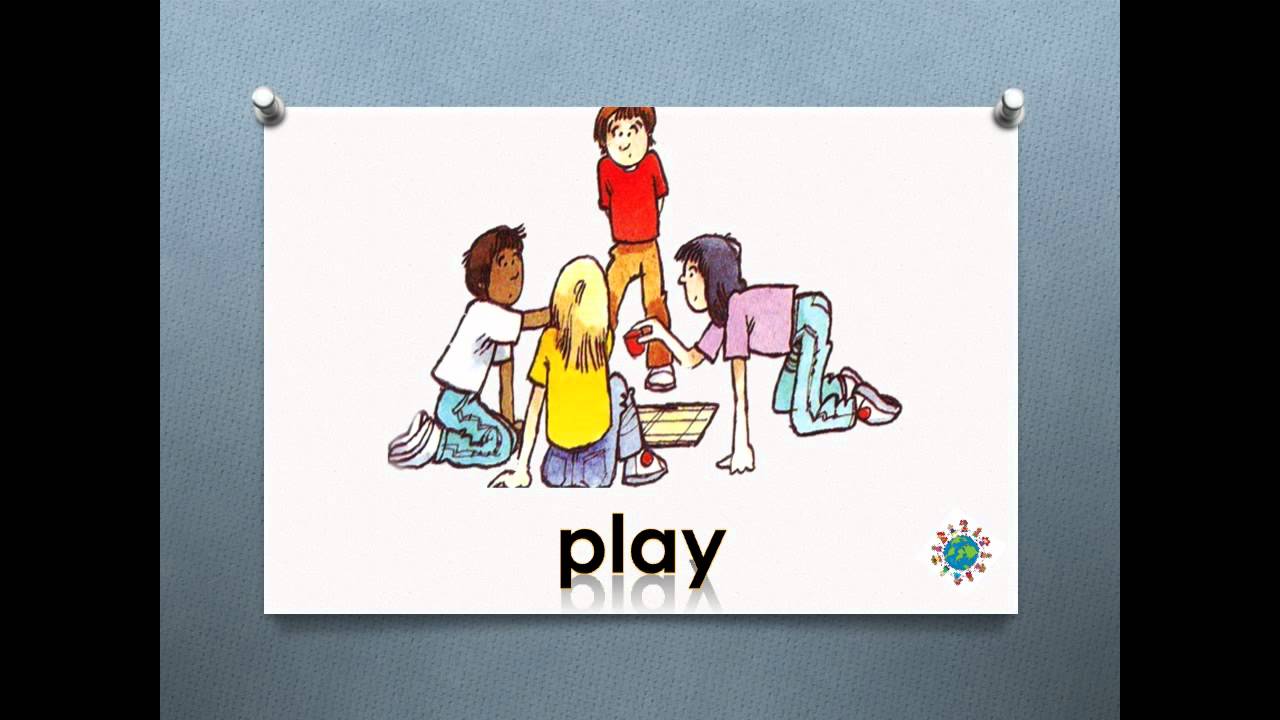 Let's memorize children's playtime action words. - YouTube