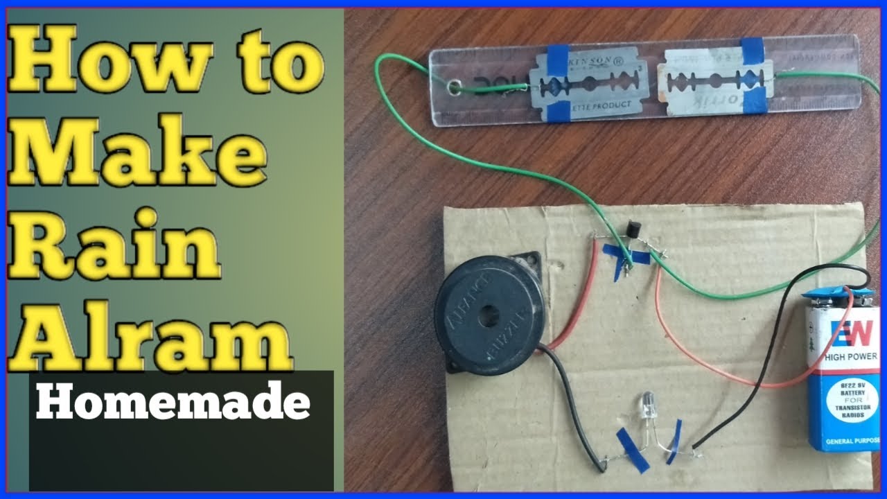 How to make Rain alram | How to make Rain Detector with Alram | Rain ...