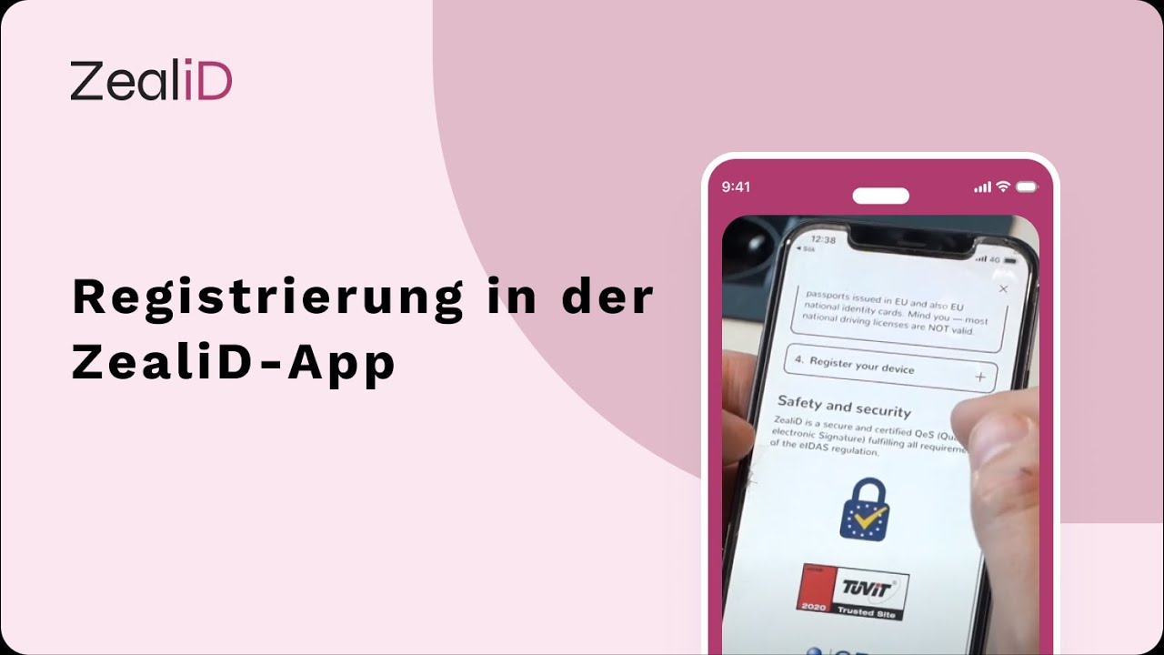Registrierung in der ZealiD-App - YouTube