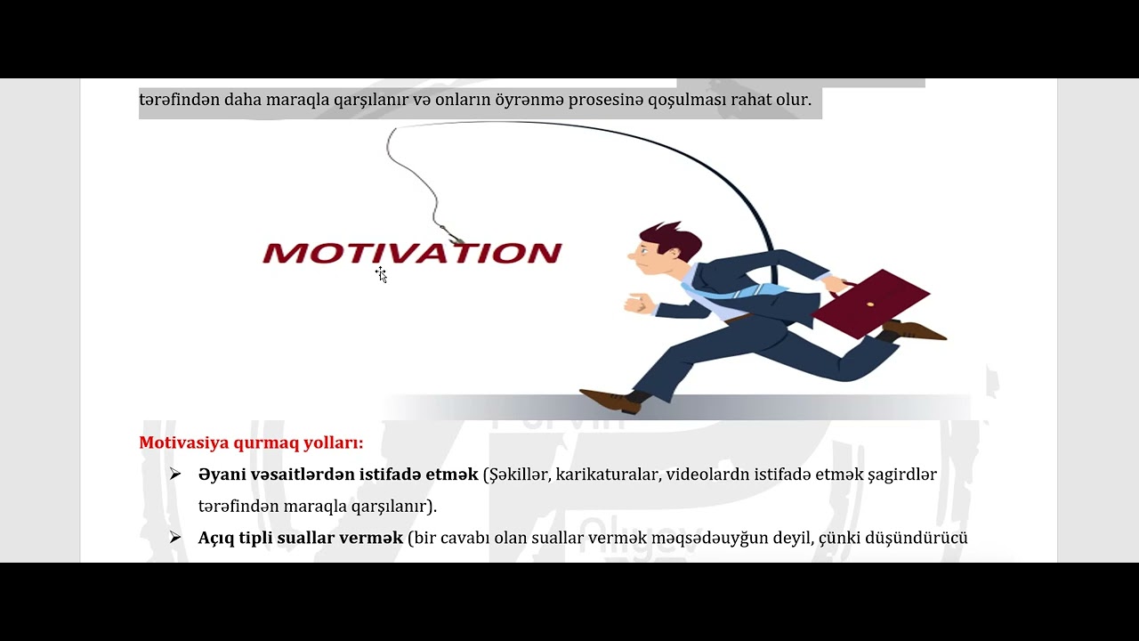 Motivasiya, refleksiya, cəlbolunma - PərvinAlıyev - YouTube