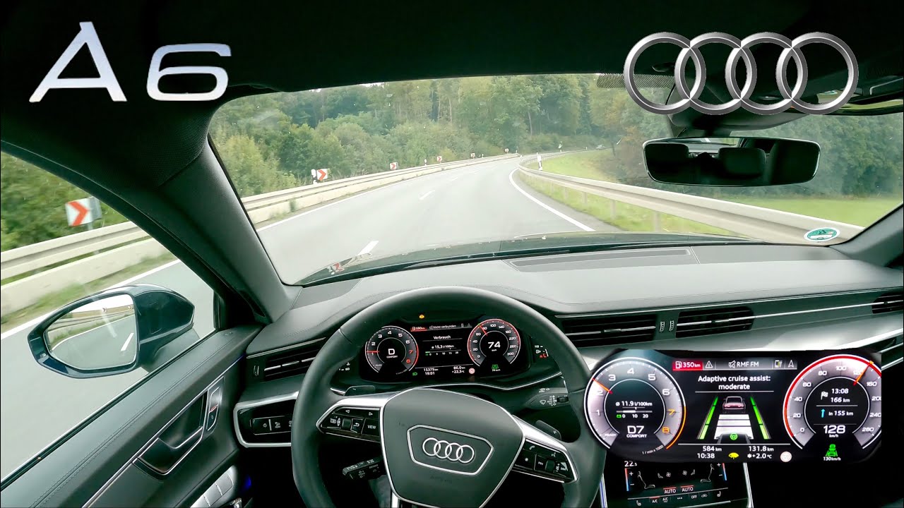 2023 Audi A6 ACTIVE LANE ASSIST real life test | Audi A6 POV Drive ...