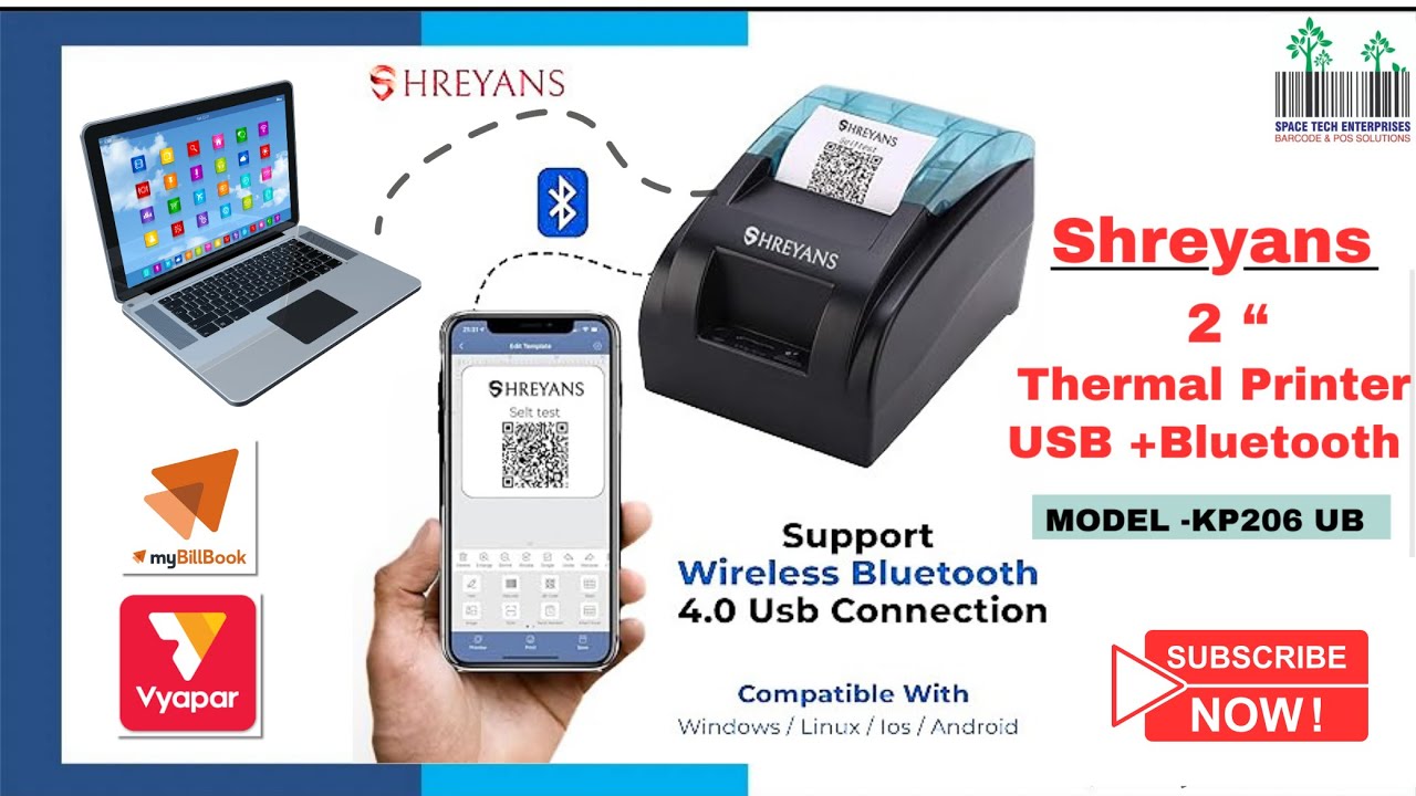 Thermal Printer SHREYANS 2" Thermal Printer |SHREYANS 58mm USB ...