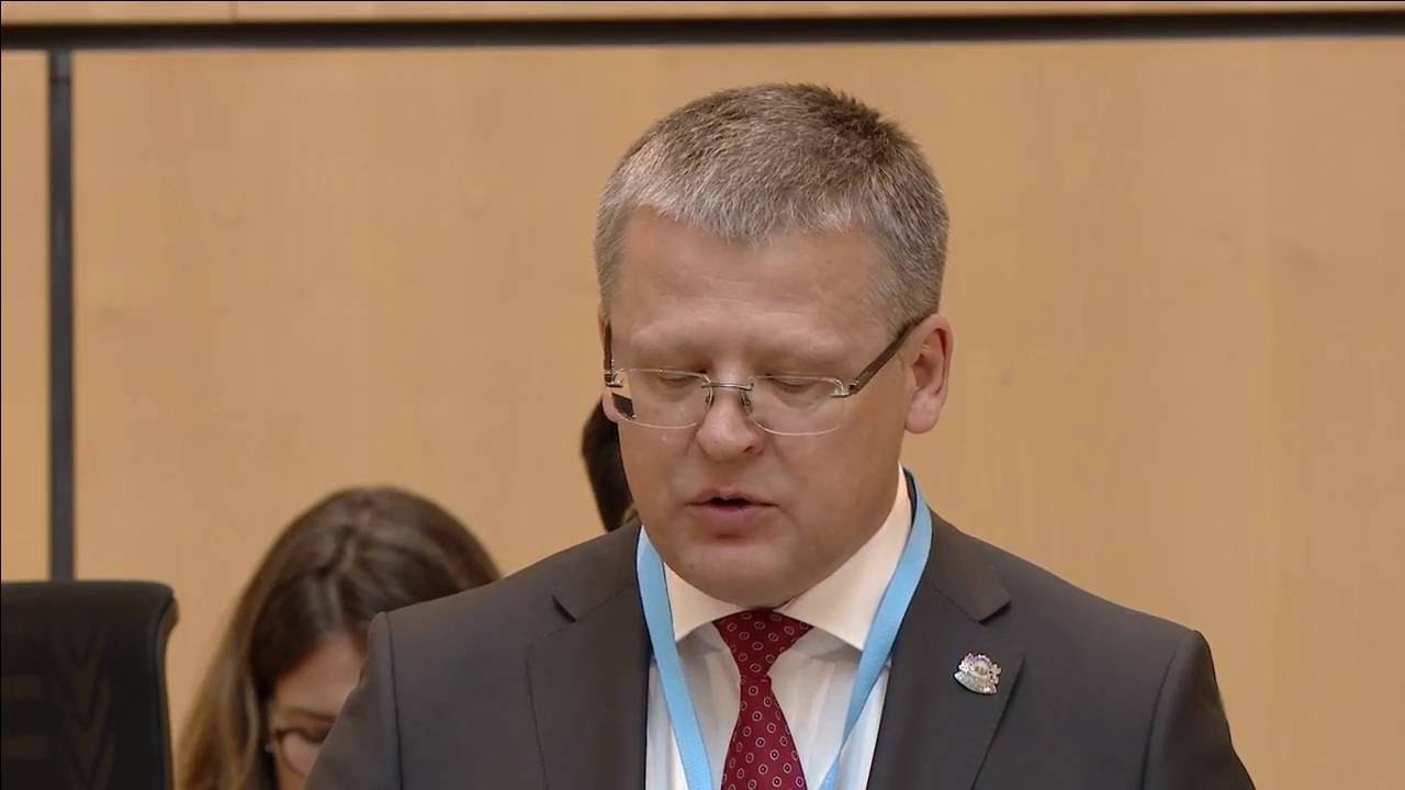 Veselības ministra Dr.Gunta Belēviča uzruna PVO 69.Pasaules Veselības ...