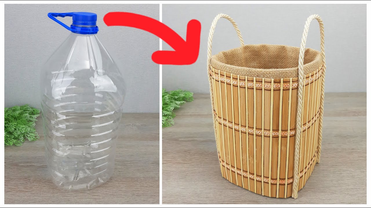 From a five-liter plastic bottle I made the OriginalBASKET - YouTube