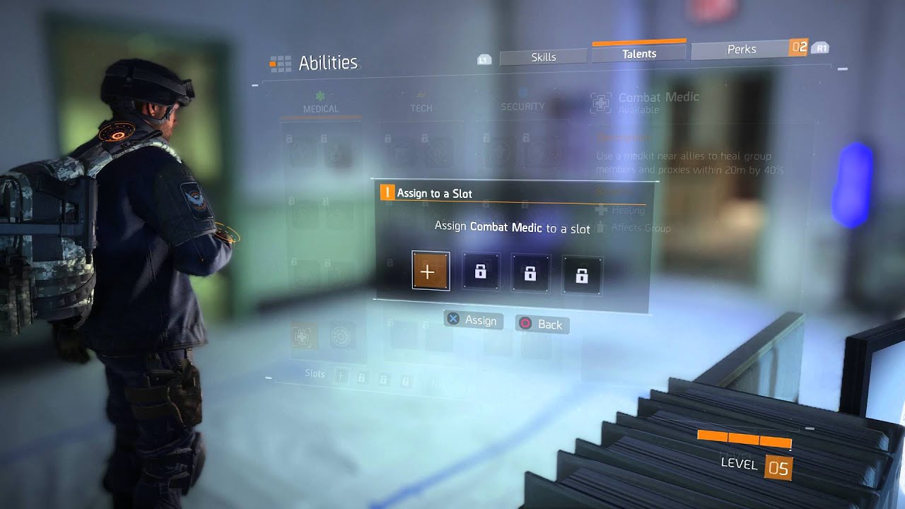 The Division - Talents Gameplay: Combat Medic & Strike Back Assigned to ...