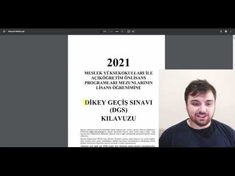2021 DGS KILAVUZU YAYIMLANDI DGS BAŞVURULAR NASIL YAPILIR? | #DGS #2021DGS