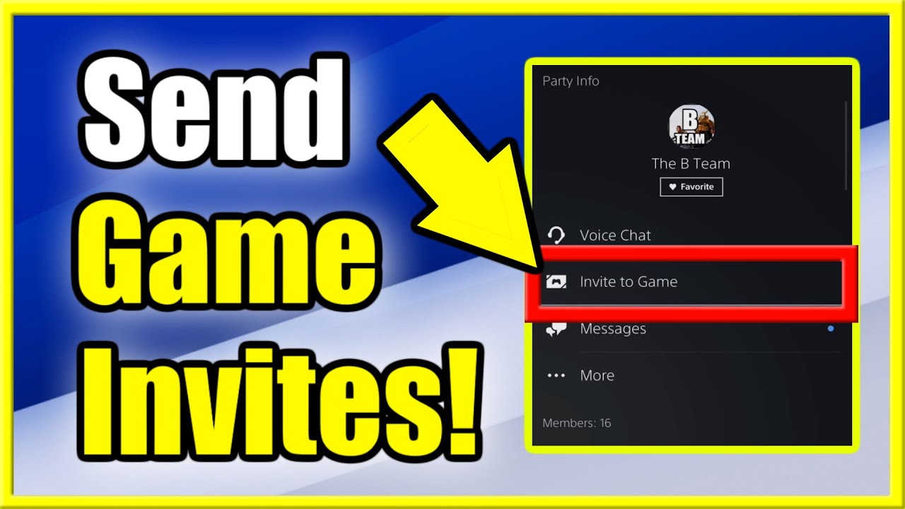 How to Send Game Invites to Friends on PS5 & Join Game (fast Method ...
