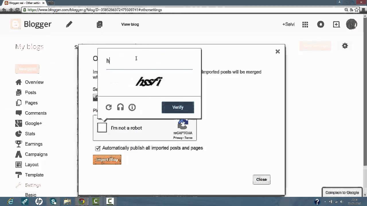 How to import blog post blogger - YouTube