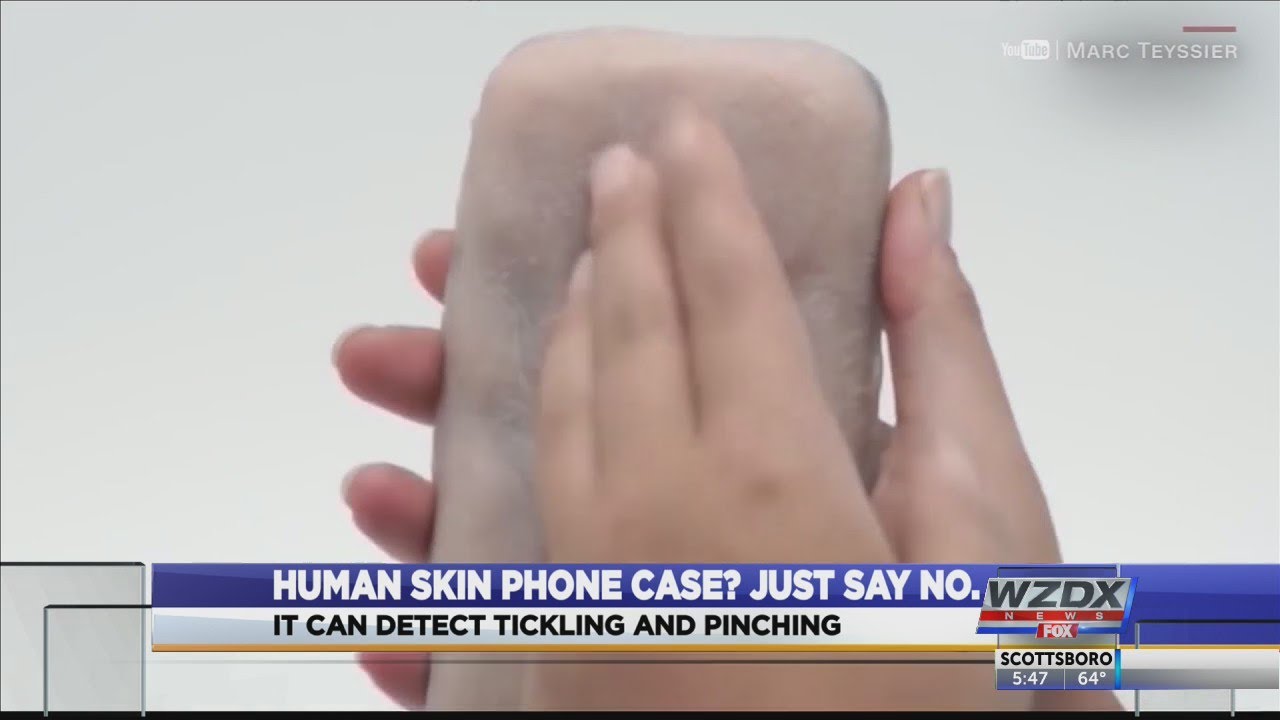 Human skin phone case? Just say no - YouTube
