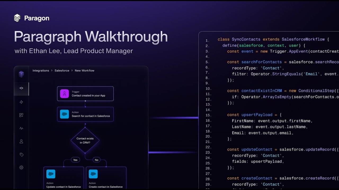 Paragraph (Integrations as Code) Walkthrough - Paragon Embedded iPaaS ...
