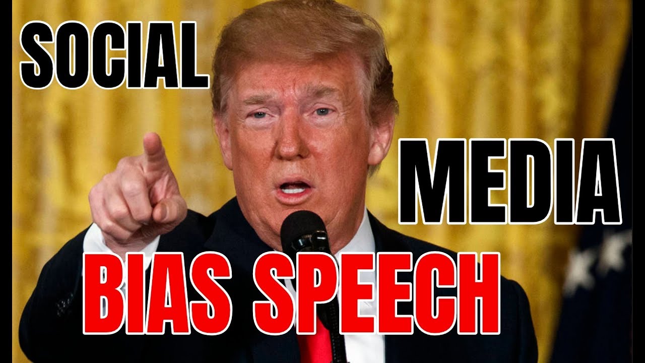 SOCIAL MEDIA BIAS: President Trump URGENT Speech on Leftist Twitter and ...