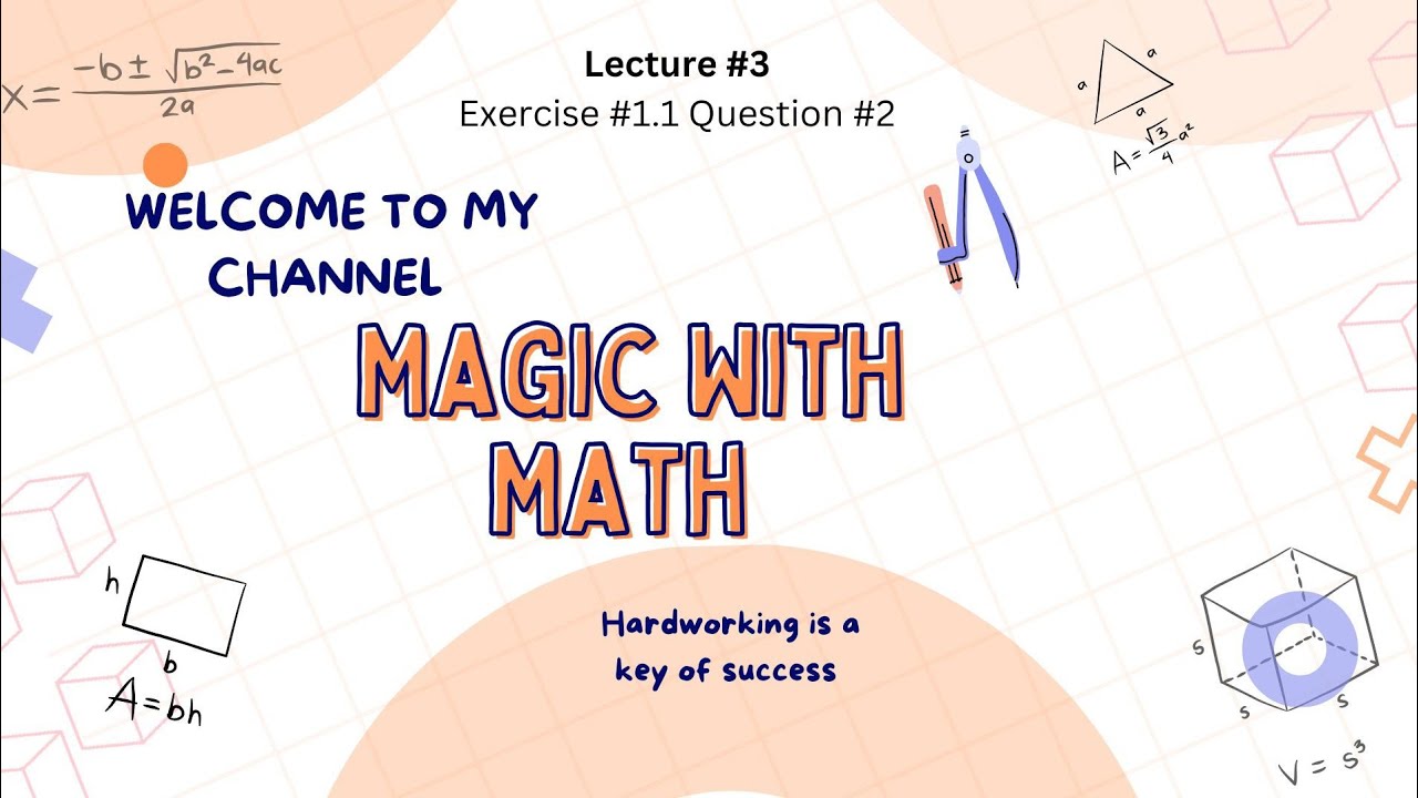 Math Class 10 Chapter 1 Exercise 1.1 Question #2 ||#magic_withmath #learnmath #magician - YouTube