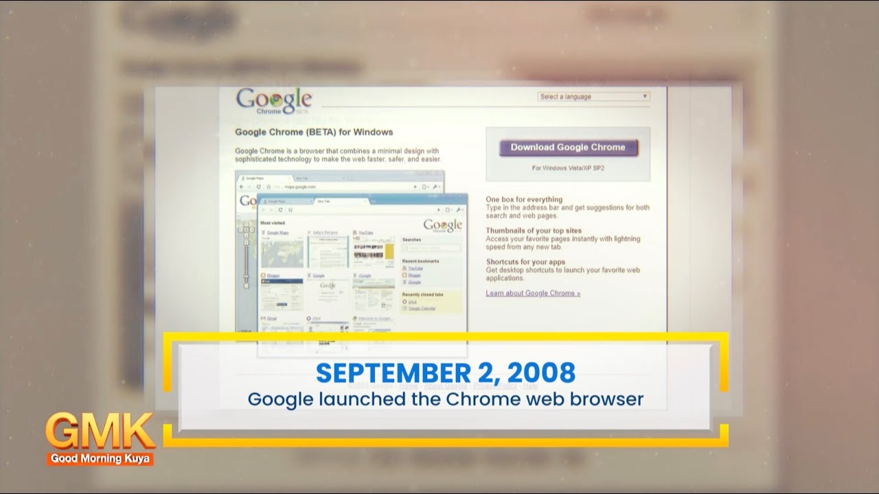 Google Launched the Chrome Web Browser | Today in History - YouTube