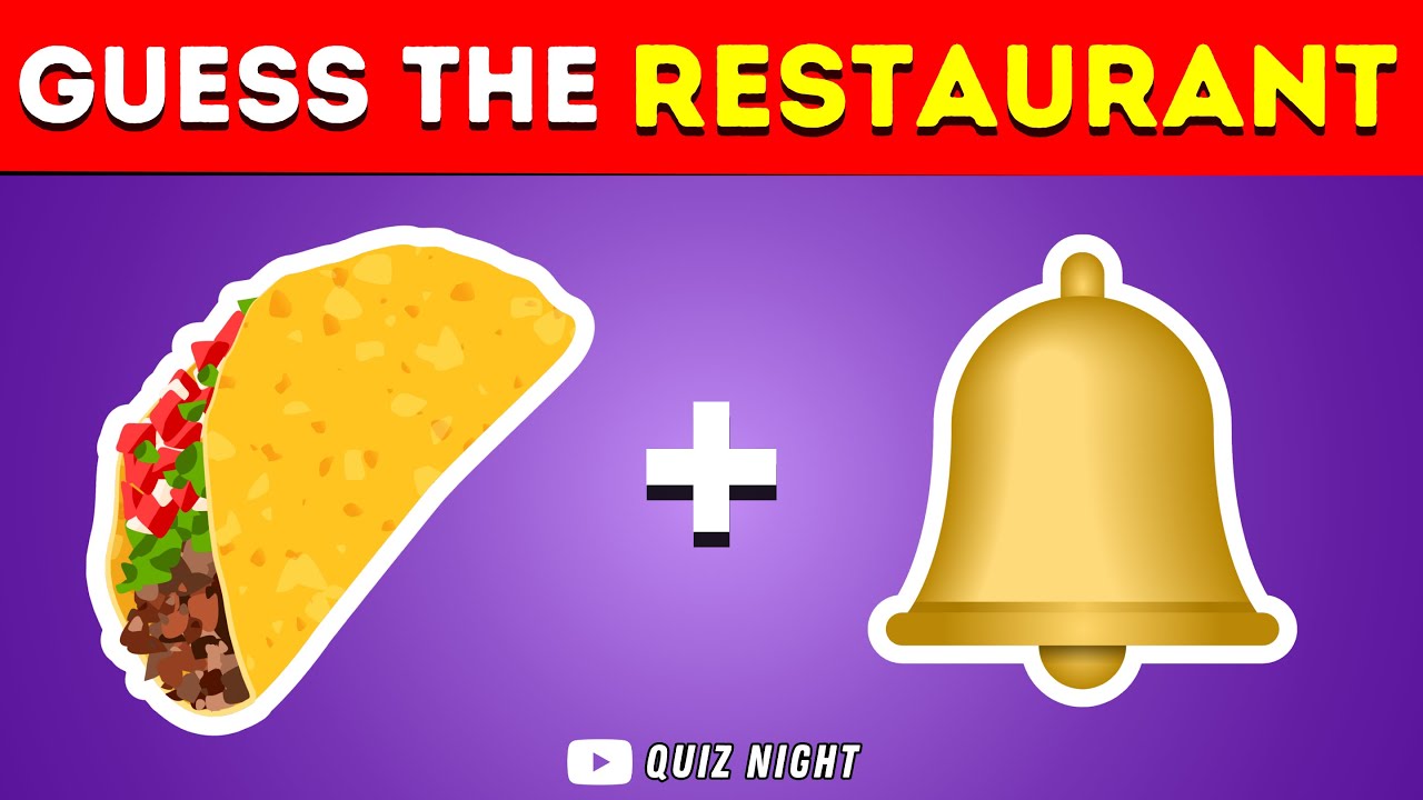 Guess the Fast Food Restaurant by Emoji 🍔 Emoji Quiz | Quiz Night - YouTube