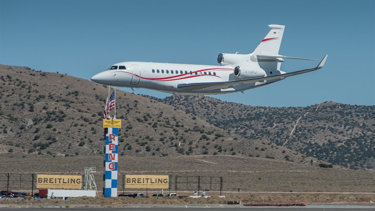 The Supremely Agile Falcon 7X at the Reno Air Races - YouTube