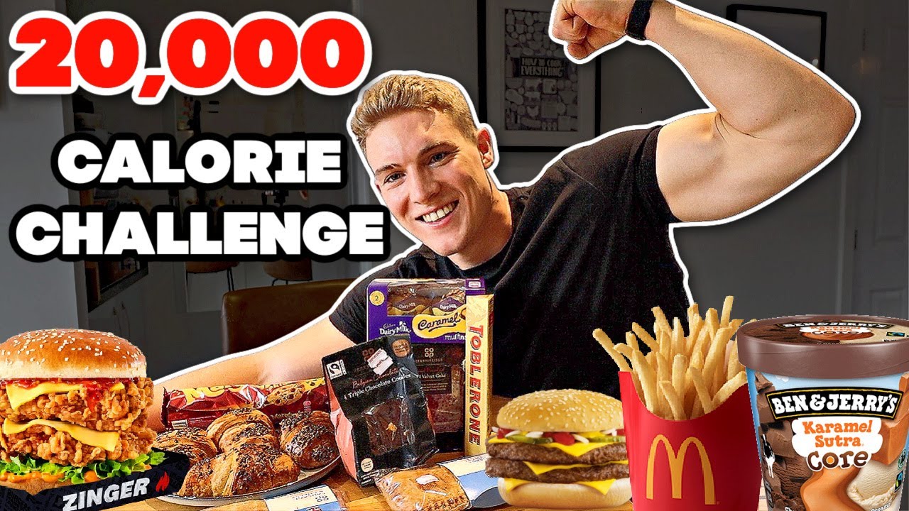 20,000 CALORIE CHALLENGE | EPIC Cheat Day | Man vs Food - YouTube