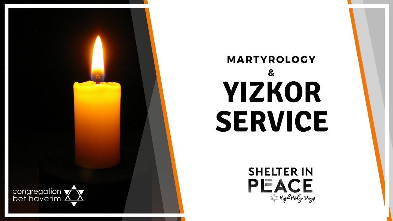 Martyrology & Yizkor Service - YouTube