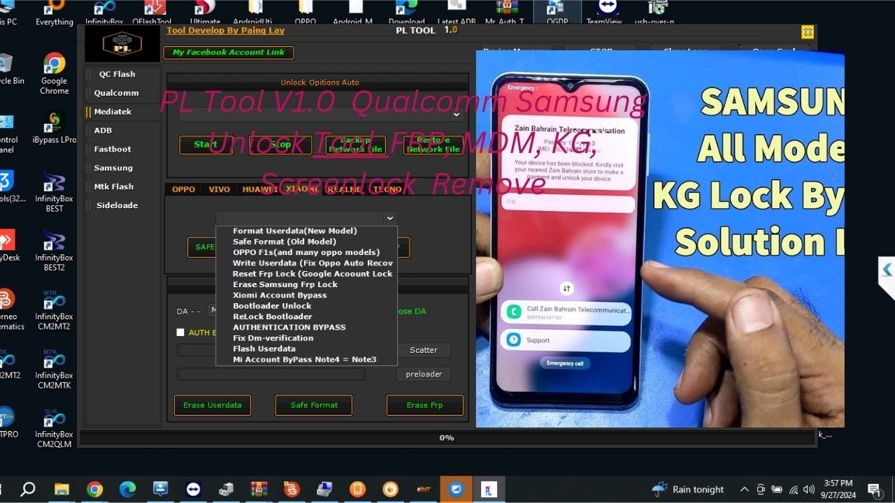 PL Tool V1.0 Qualcomm Samsung Unlock Tool FRP, MDM, KG, Screenlock ...