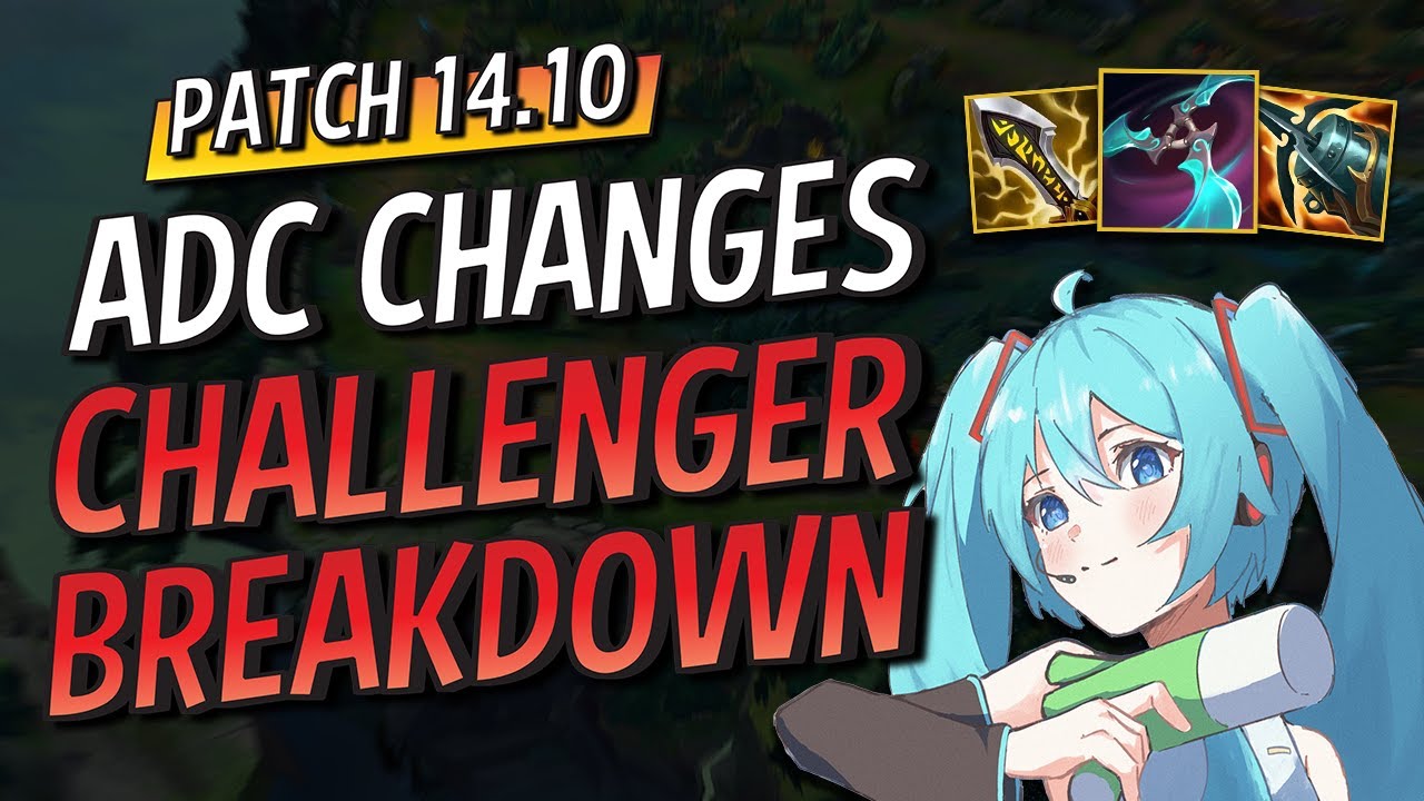 challenger adc holds your hand through the new adc items (14.10) - YouTube