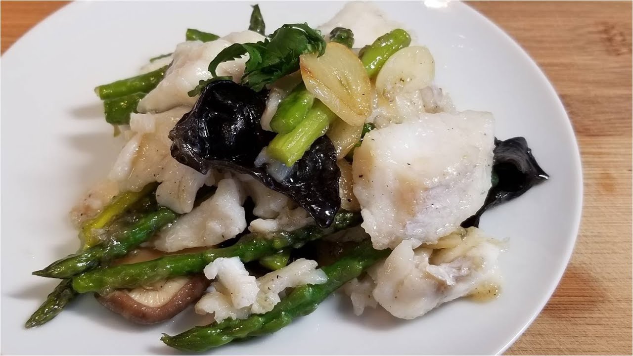 Cod stir fry with vegetable - YouTube
