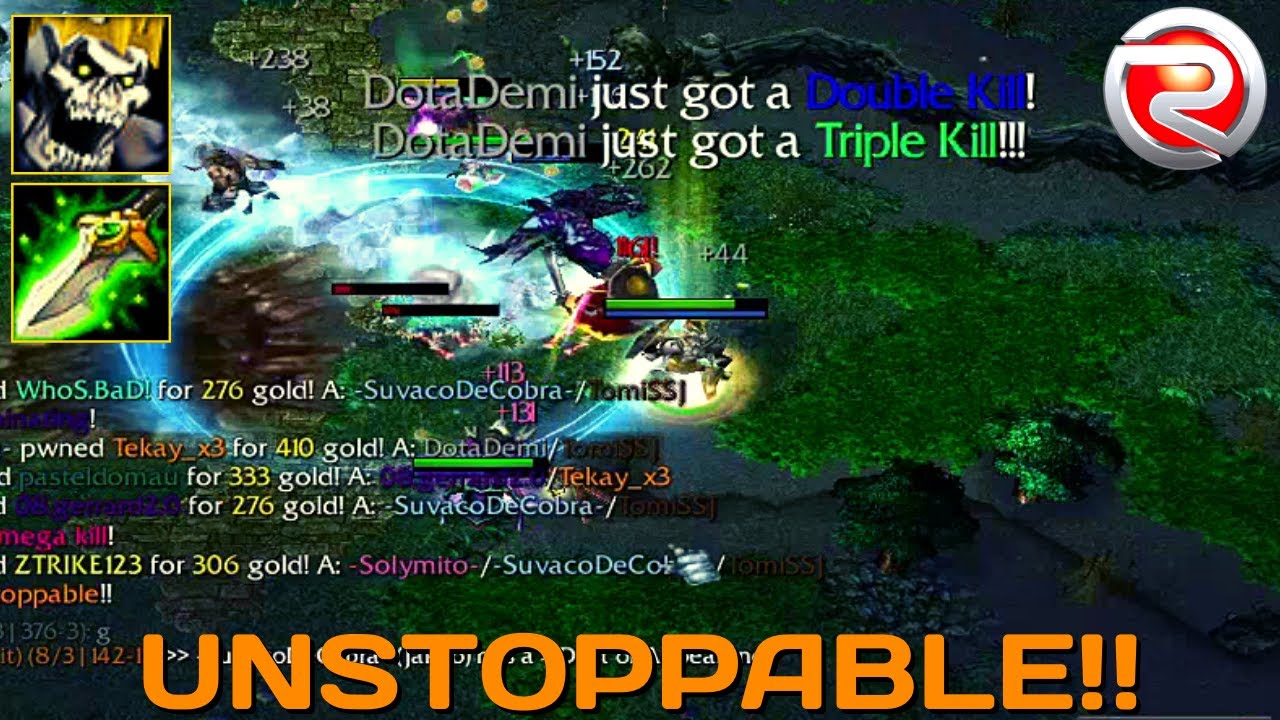 SKELETON KING DOTA 1 POS 6 JUNGLA CON RADIANCE xd | REPLAY RGC - YouTube