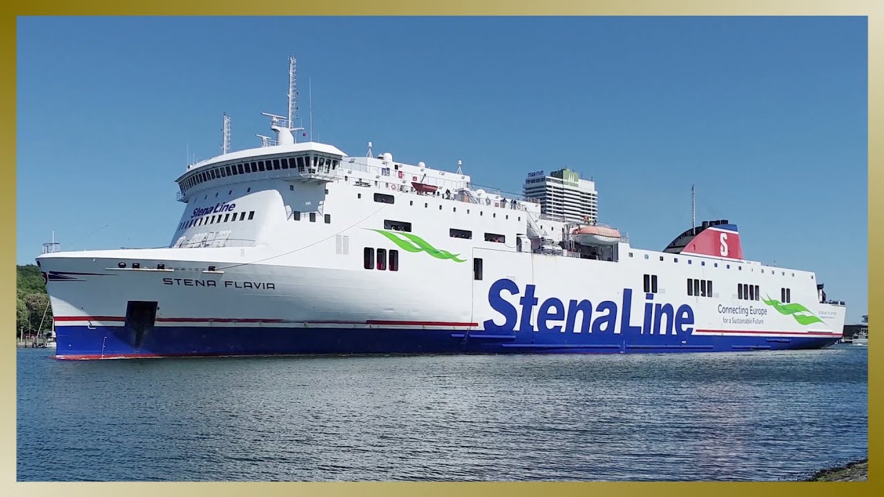 STENA FLAVIA: Ankunft der Stena Line Fähre in Travemünde am 14. Mai 2024 - YouTube