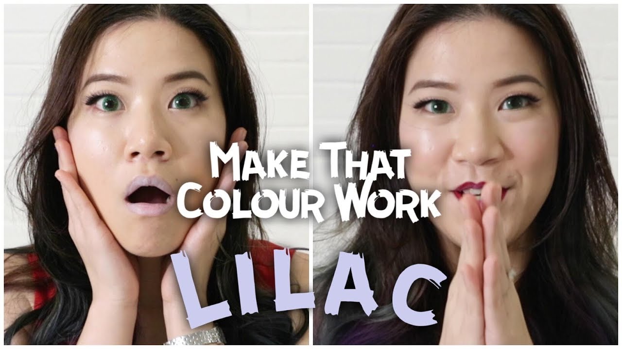 Make That Colour Work: Light Purple Cheeks & Lips - YouTube