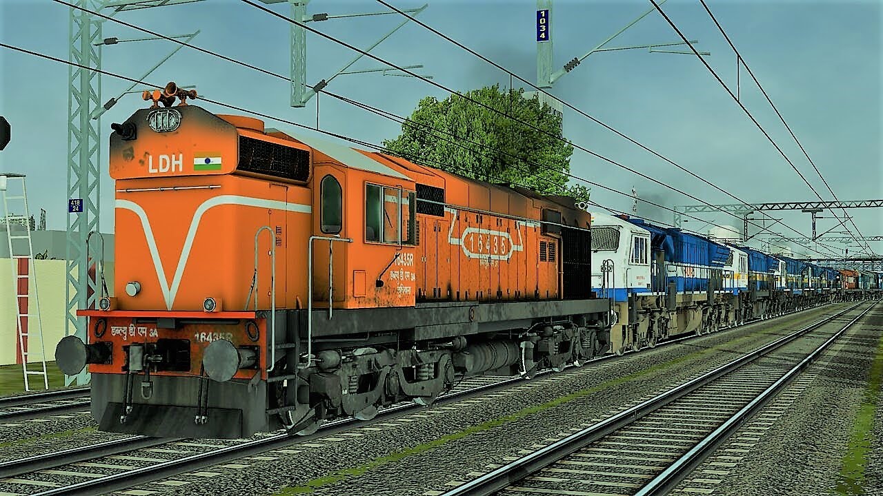 Leading LDH Wdm3a | All Diesel EMDs & Alcos PARADE | Reshade MSTS OPEN ...