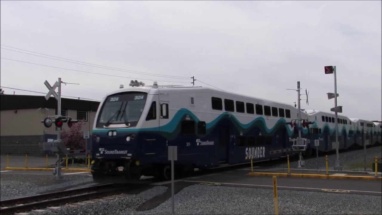 BNSF Military Train and Sounder PTC Testing on the Lakewood Sub, 5/5 ...