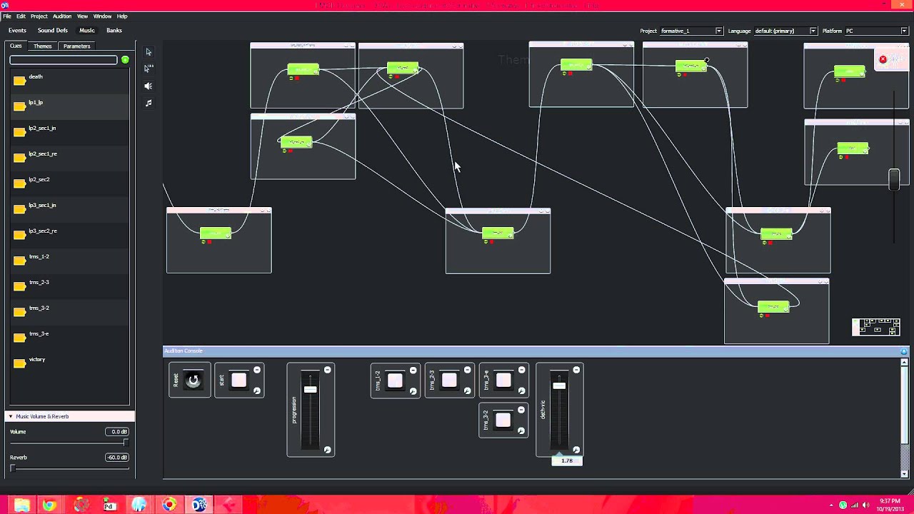 FMOD Designer Horizontal Resequencing Loops Demo - YouTube